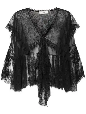 Chloé Ruffled Lace Shirt