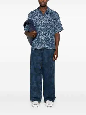 Marni Echoes-print Denim Shirt