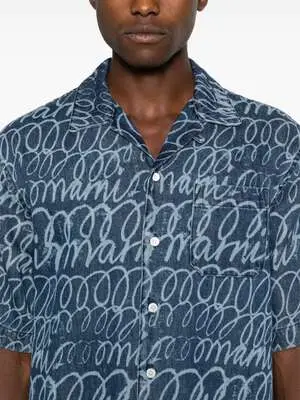 Marni Echoes-print Denim Shirt