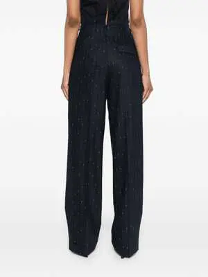 GENNY High-waisted Pinstriped Trousers