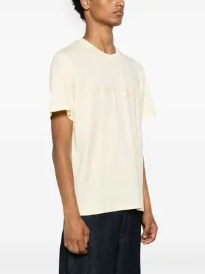 WALES BONNER Logo-patch Cotton T-shirt - Yellow