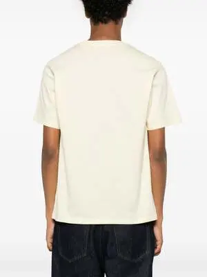 WALES BONNER Logo-patch Cotton T-shirt - Yellow
