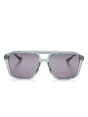 Gucci Printed Pilot-frame Sunglasses