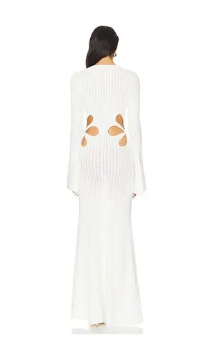SAU LEE Destiny Knit Dress - Ivory