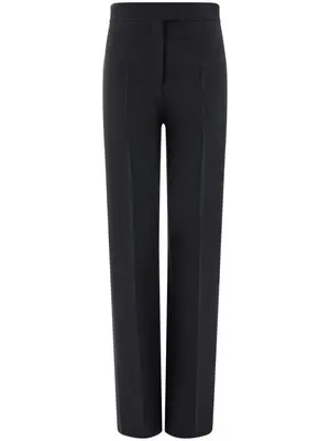 FERRAGAMO Press-crease High-rise Trousers - Black