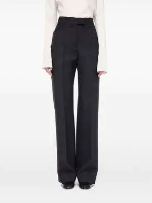 FERRAGAMO Press-crease High-rise Trousers - Black