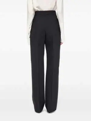 FERRAGAMO Press-crease High-rise Trousers - Black