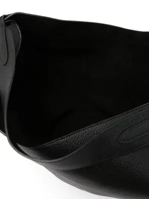 Khaite Medium Lotus Leather Tote Bag - Black