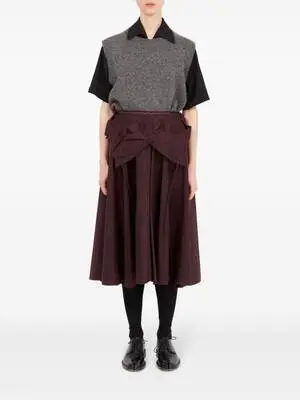 MAISON MARGIELA A-line Midi Skirt - Red