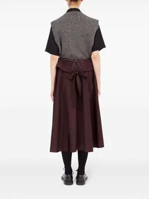 MAISON MARGIELA A-line Midi Skirt - Red