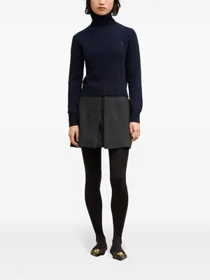 Ami Panelled Mini Skirt - Grey