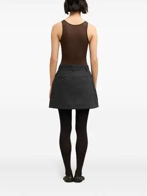 Ami Panelled Mini Skirt - Grey