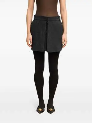 Ami Panelled Mini Skirt - Grey
