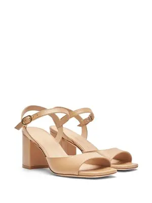 STUART WEITZMAN 75mm Tia Leather Sandals
