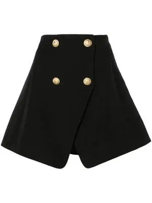 Balmain Virgin Wool Mini Skirt