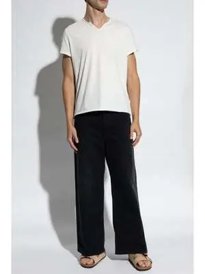 Zadig&Voltaire Henley-neck Cotton T-shirt - White