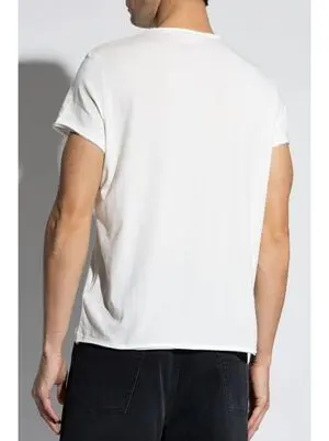 Zadig&Voltaire Henley-neck Cotton T-shirt - White