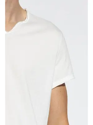 Zadig&Voltaire Henley-neck Cotton T-shirt - White