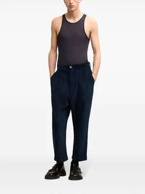 AMI Paris Tapered-leg Corduroy Trousers