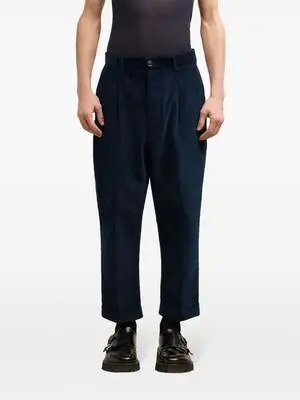 AMI Paris Tapered-leg Corduroy Trousers