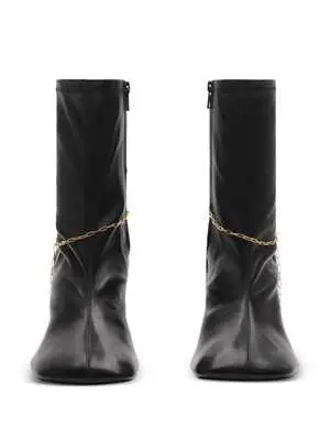 Burberry 75mm Slinky Leather Legging Boots