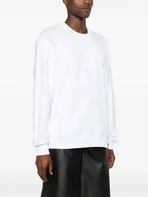 Philipp Plein Gothic Plein Cotton Sweatshirt - White