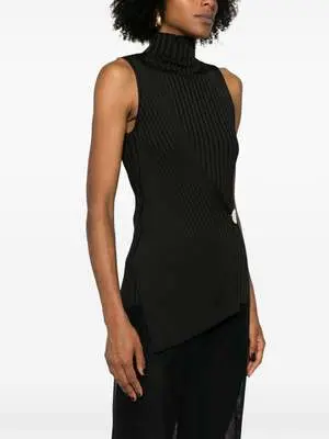 JIL SANDER Ribbed-knit Tank Top