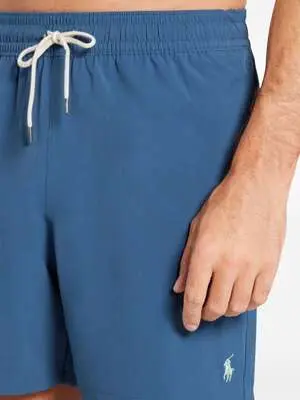 Polo Ralph Lauren Embroidered-logo Deck Shorts - Blue
