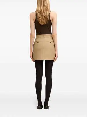 AMI Paris Panelled Mini Skirt - Neutrals