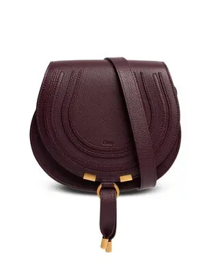 Chloé CHLOÉ Small Marcie Leather Bag - Dimness Purple