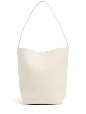 THE ROW THE ROW Medium Lux Park Grain Leather Tote - Ivory