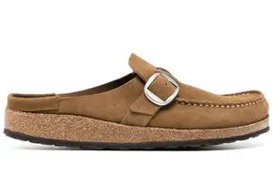 BIRKENSTOCK Buckley Suede Clogs - Tea