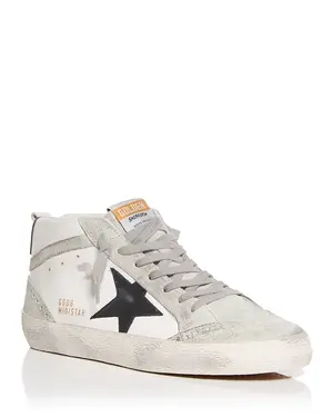 GOLDEN GOOSE Mid Star Mid Top Sneakers - White/ice