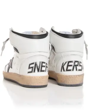 GOLDEN GOOSE Sky-star High-top Sneakers - White/black