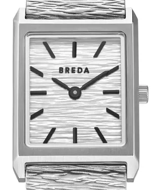BREDA 20mm X 28mm Virgil Watch - Silver