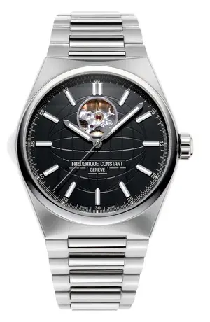 FREDERIQUE CONSTANT Highlife Heart Beat Automatic Bracelet Watch - Silver-tone