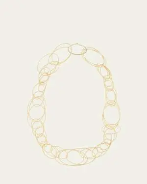 Buccellati Hawaii 18k Oval Link Necklace - Gold