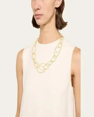 Buccellati Hawaii 18k Oval Link Necklace