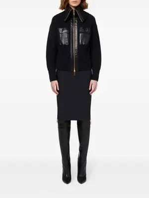 Elisabetta Franchi Zip-detail Crepe Skirt