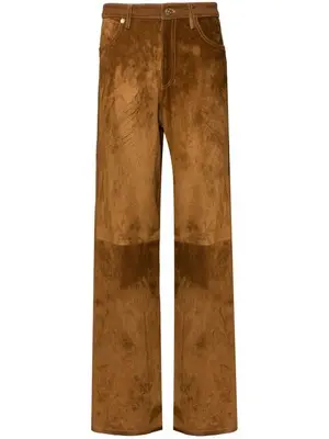 GOLDEN GOOSE Melany Straight-leg Trousers - Brown