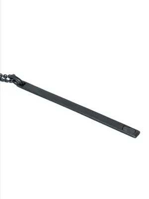 PARTS OF FOUR Plate Necklace - Black
