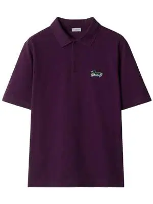 Burberry Logo-appliqué Cotton Polo T-shirt