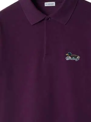 Burberry Logo-appliqué Cotton Polo T-shirt