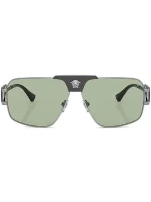 Versace Pilot-frame Sunglasses - Silver