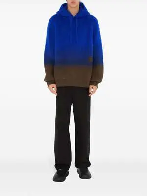 Burberry Two-tone Logo-knit Hoodie