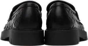 Bottega Veneta Black Haddock Loafers