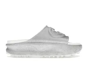 Gucci Interlocking G Metallic Slide - Silver