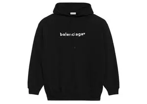 Balenciaga New Copyright Medium Fit Hoodie - Black