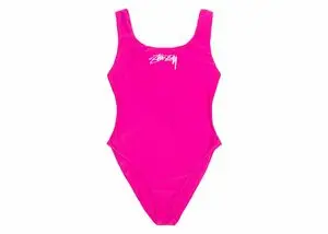 StÜssy Surf Stock One Piece Swimsuit - Magenta