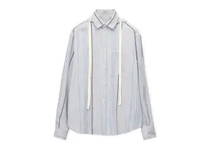 Loewe Jacquard Hooded Wool And Cotton Shirt